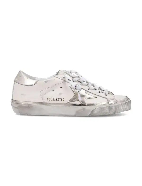 スニーカー Golden  Sneaker Super Star Optic White Platinum Golden Goose Super-Star Sneakers - Optic White Platinum